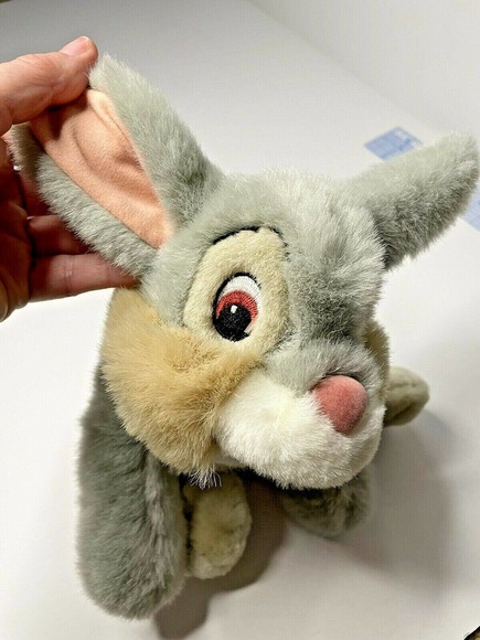 Disney | Toys | Thumper Disney Movie Bambi Plush Toy Stuffed Grey Beige ...